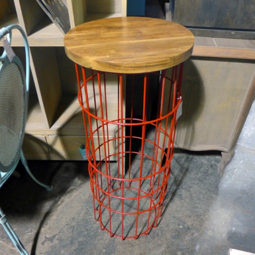 Wire Side Table Tall - Nadeau Chicago