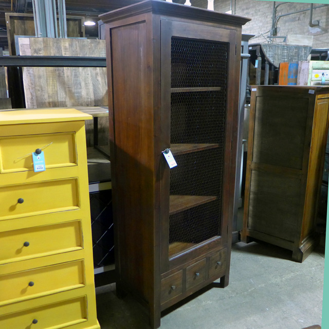 Chicken Wire Cabinet - Nadeau Chicago