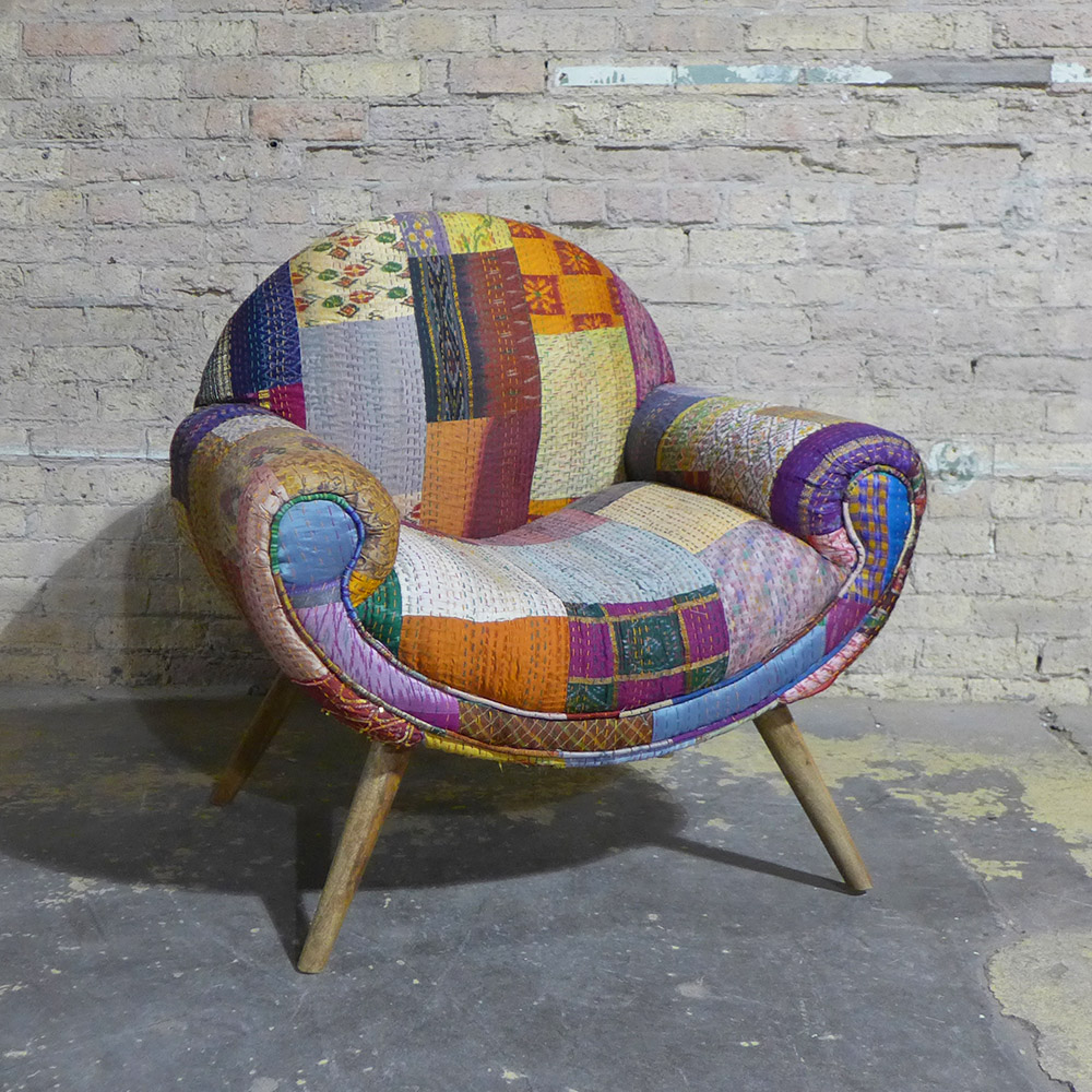 Recycled Sari Chair - Nadeau Chicago