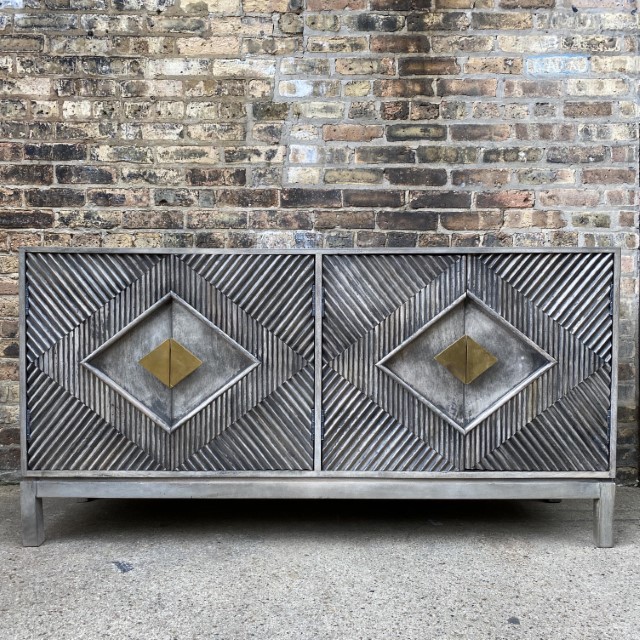 Phraxos Carved Cabinet - Nadeau Chicago