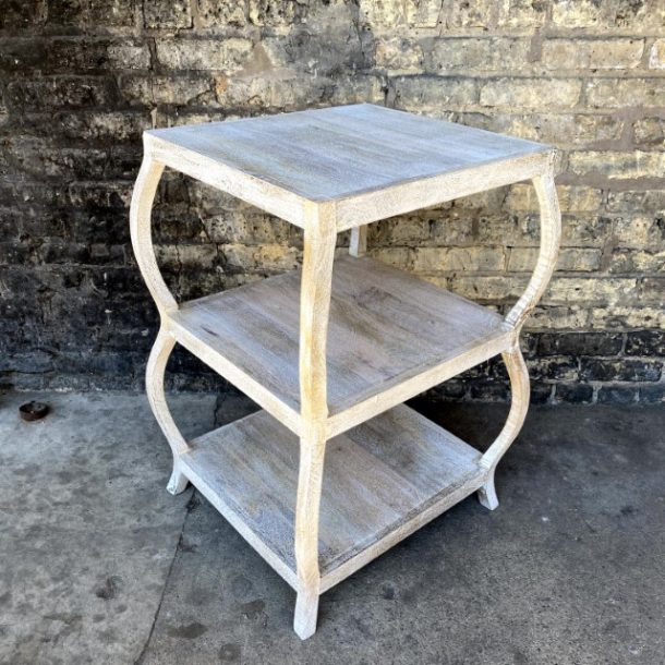 Balat Perforated Side Table - Nadeau Chicago