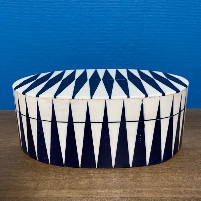 Bold Lines Oval Boxes - Large - Nadeau Chicago