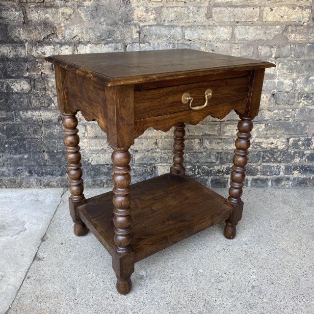 Bobbin Leg Side Table - Nadeau Chicago