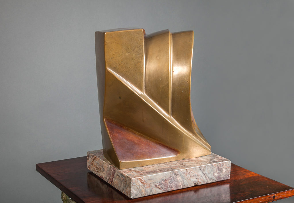 Abstract Bronze Sculpture - Naga Antiques