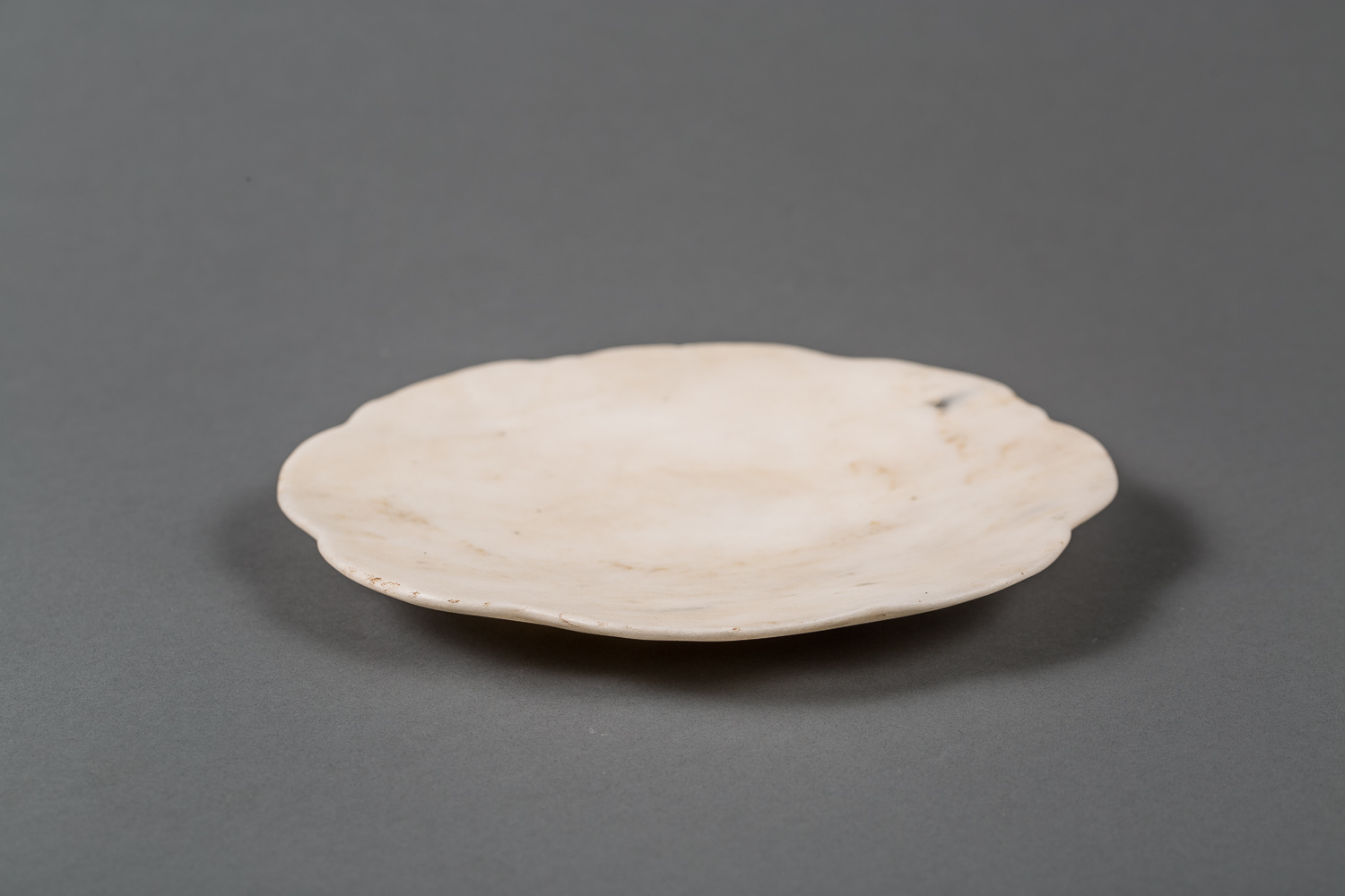 Chinese Marble Lobed Plate - Naga Antiques