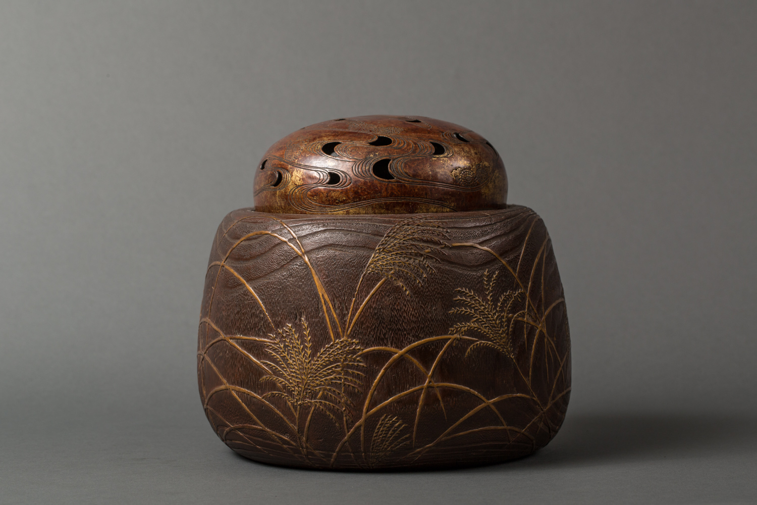 Japanese 18th Century Hand Warmer, Hibachi, With Copper Cover - Naga ...