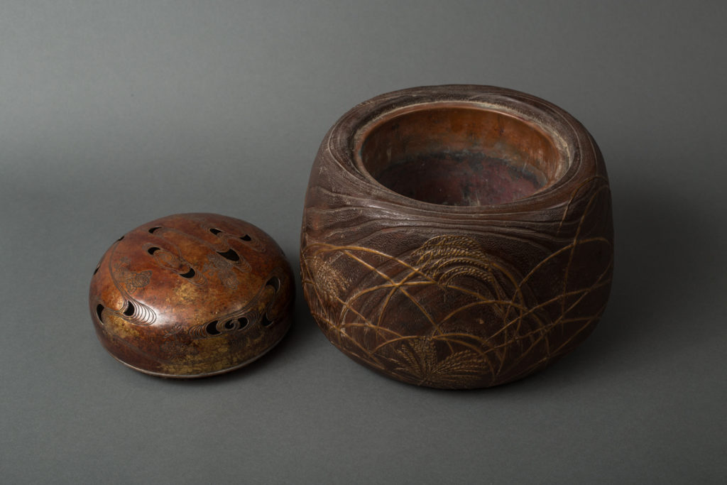 Japanese 18th Century Hand Warmer, Hibachi, With Copper Cover - Naga ...