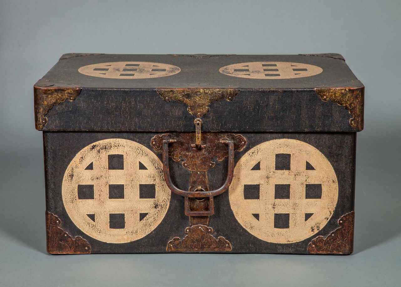 Japanese Antique Lacquer Kimono Storage Box - Naga Antiques