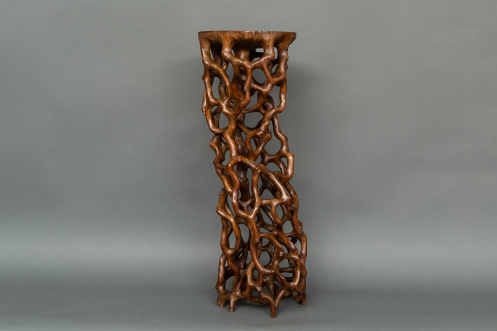 Japanese Antique Tall Root Stand - Naga Antiques