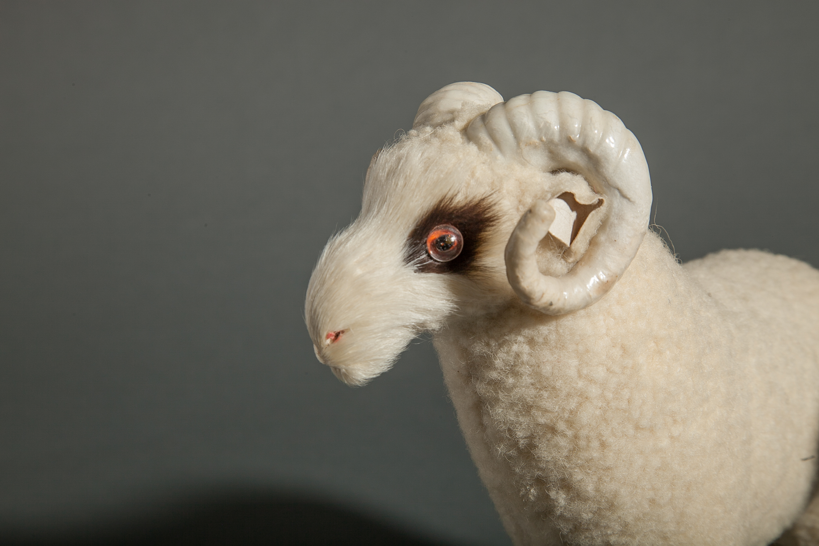 Pair of Antique Japanese Ceramic Sheep - Naga Antiques