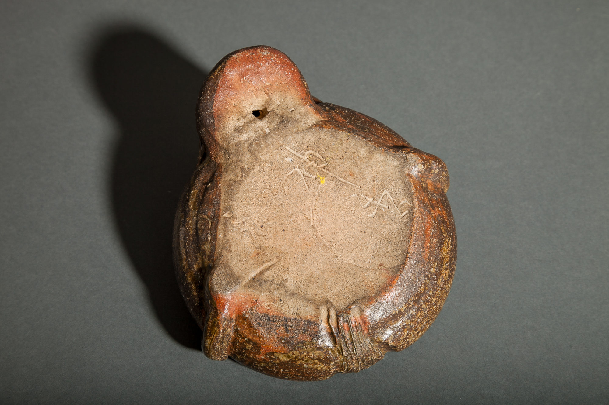 Tanuki Shigaraki Bowl by Ginto - Naga Antiques