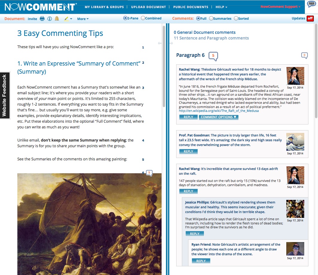 NowComment Overview: Working and Commenting on Documents - NowComment