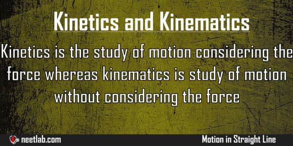 Difference between Kinetics and Kinematics - NEET Lab