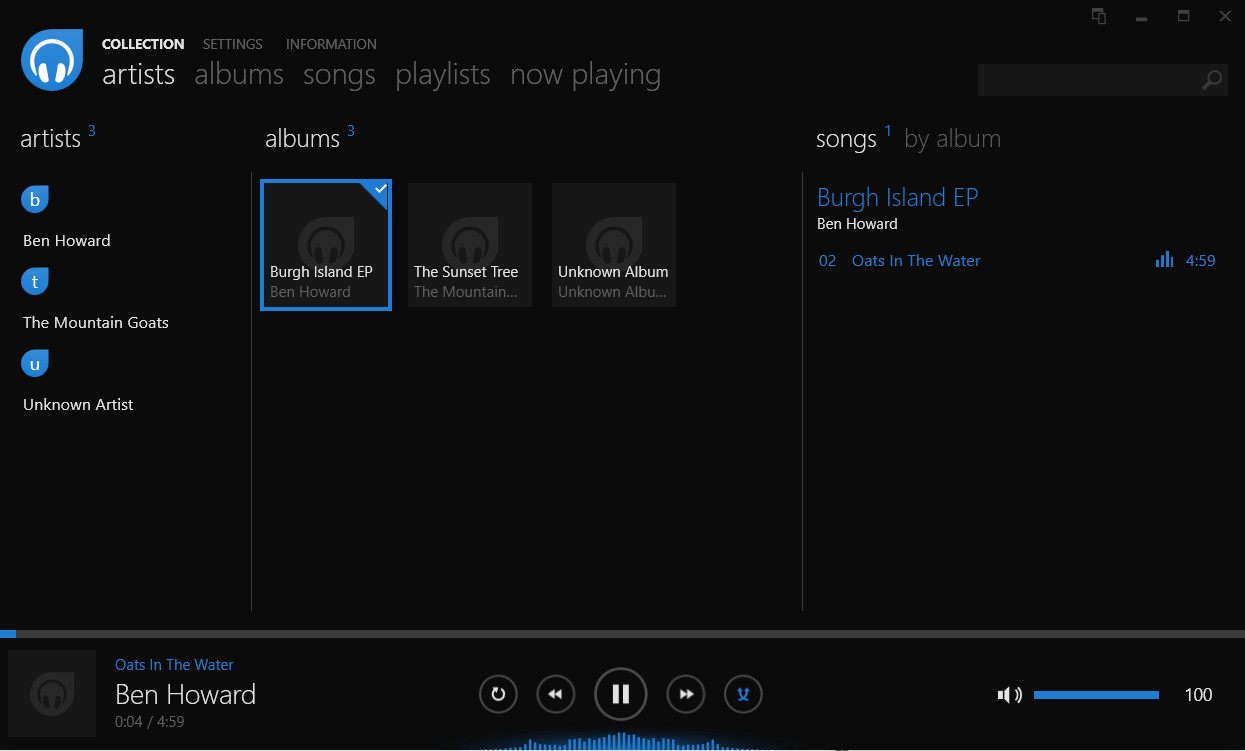 Dopamine - a fantastic music player developed by one of our readers