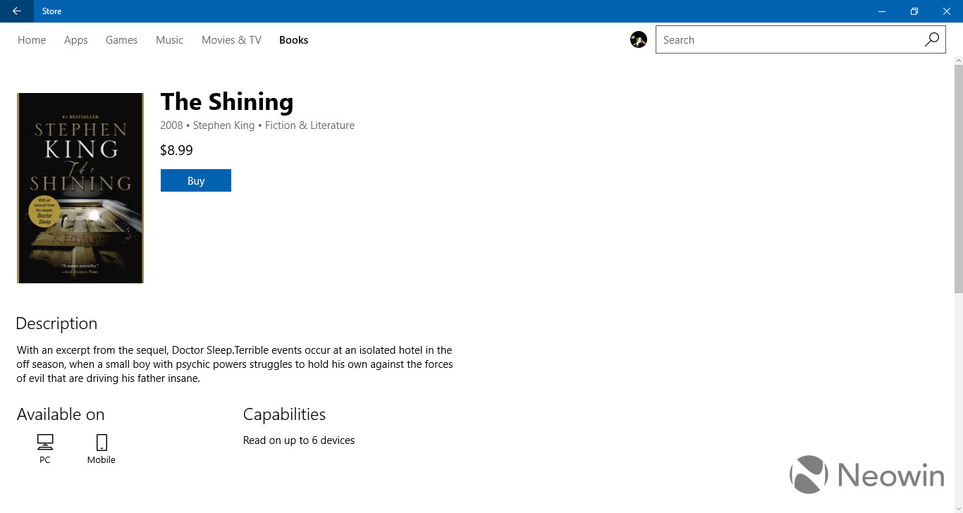 FYI: How to download and read e-books from the Windows 10 Store in the ...