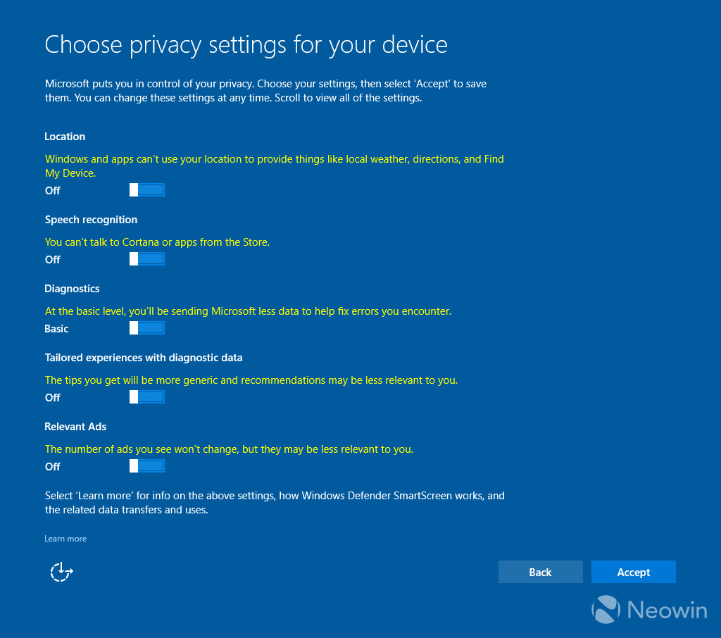 Windows 10 Creators Update: A closer look at changes to privacy ...