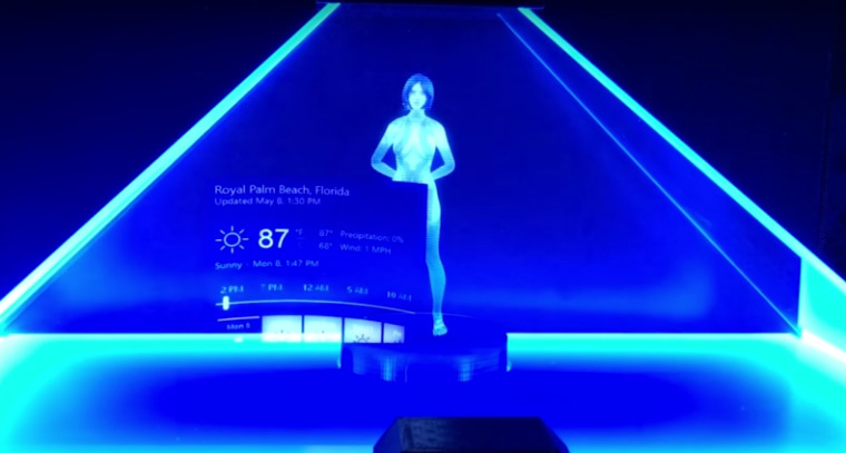 Microsoft's Cortana assistant becomes three-dimensional in working ...