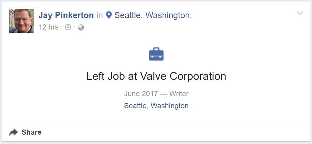 Portal 2 and Team Fortress 2 'Meet the ...' series writer Jay Pinkerton ...