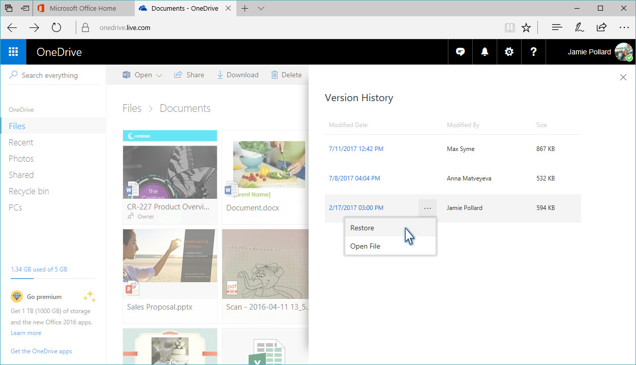 OneDrive version history is coming this summer for all file types - Neowin