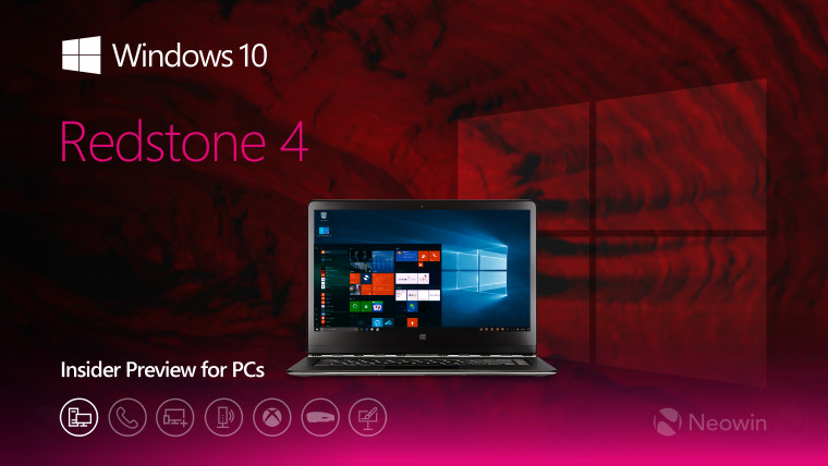 Microsoft releases the first Windows 10 Redstone 4 build to Skip Ahead ...