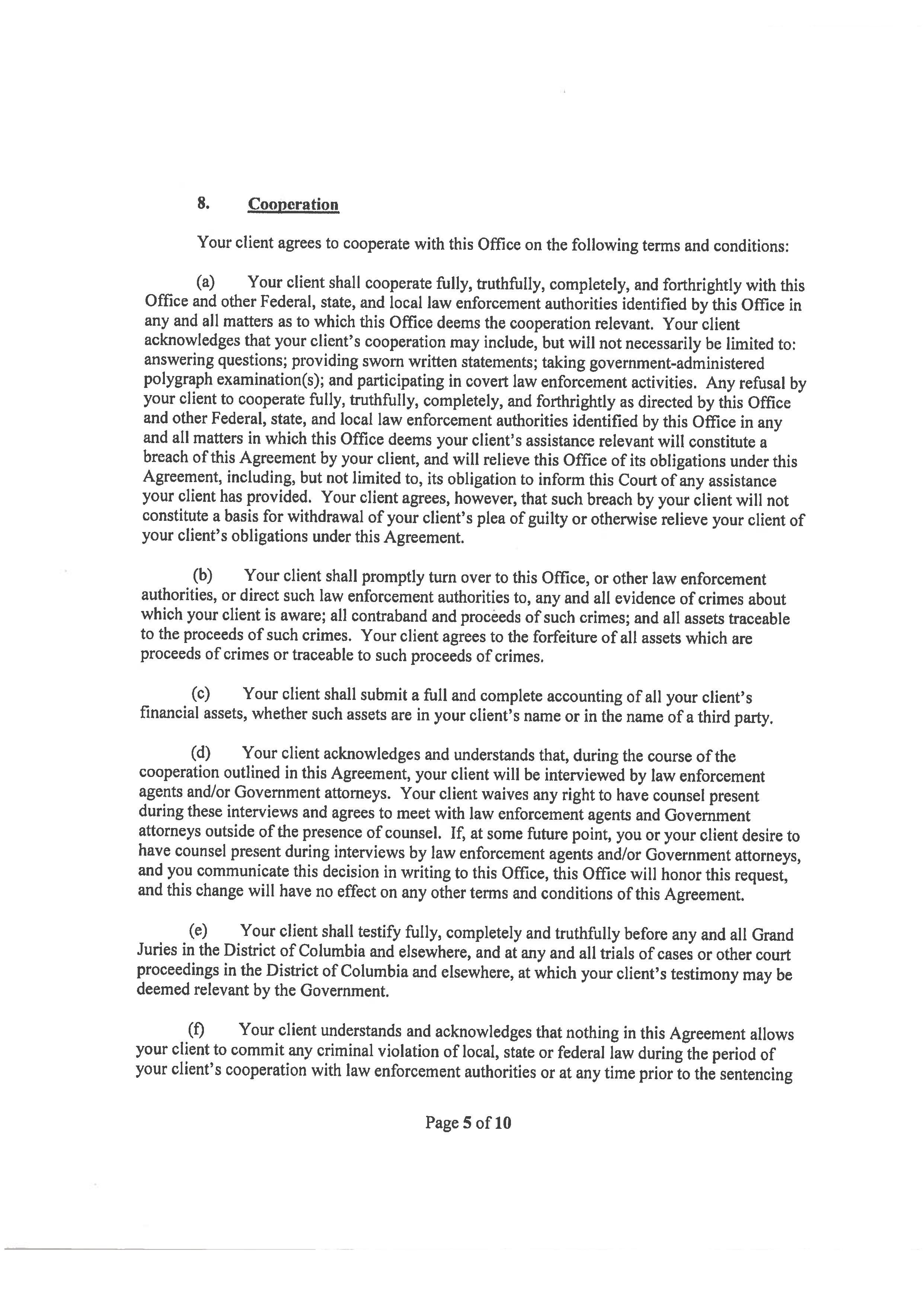 Michael Flynn plea deal