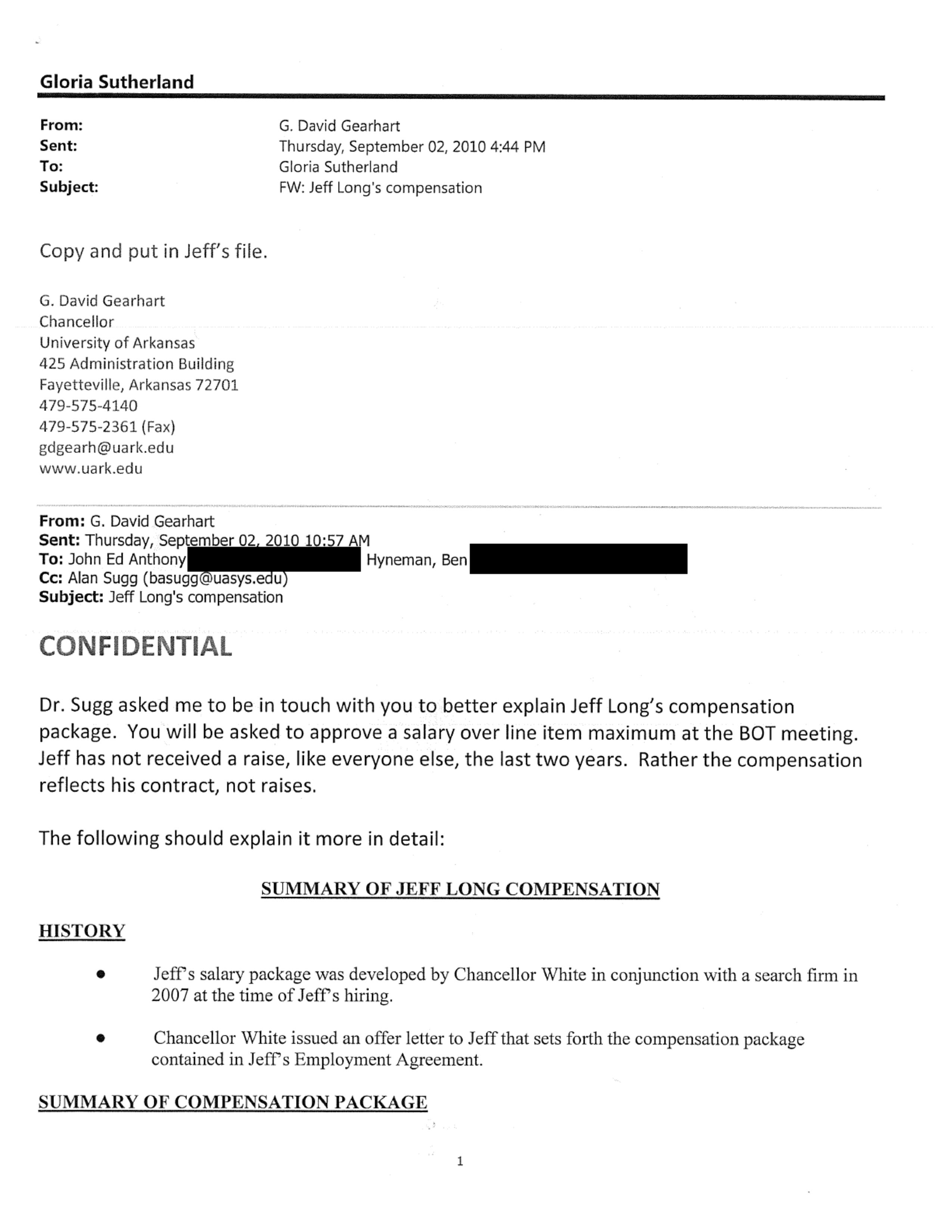 Jeff Long personnel file part II | Jeff Long personnel file part II ...