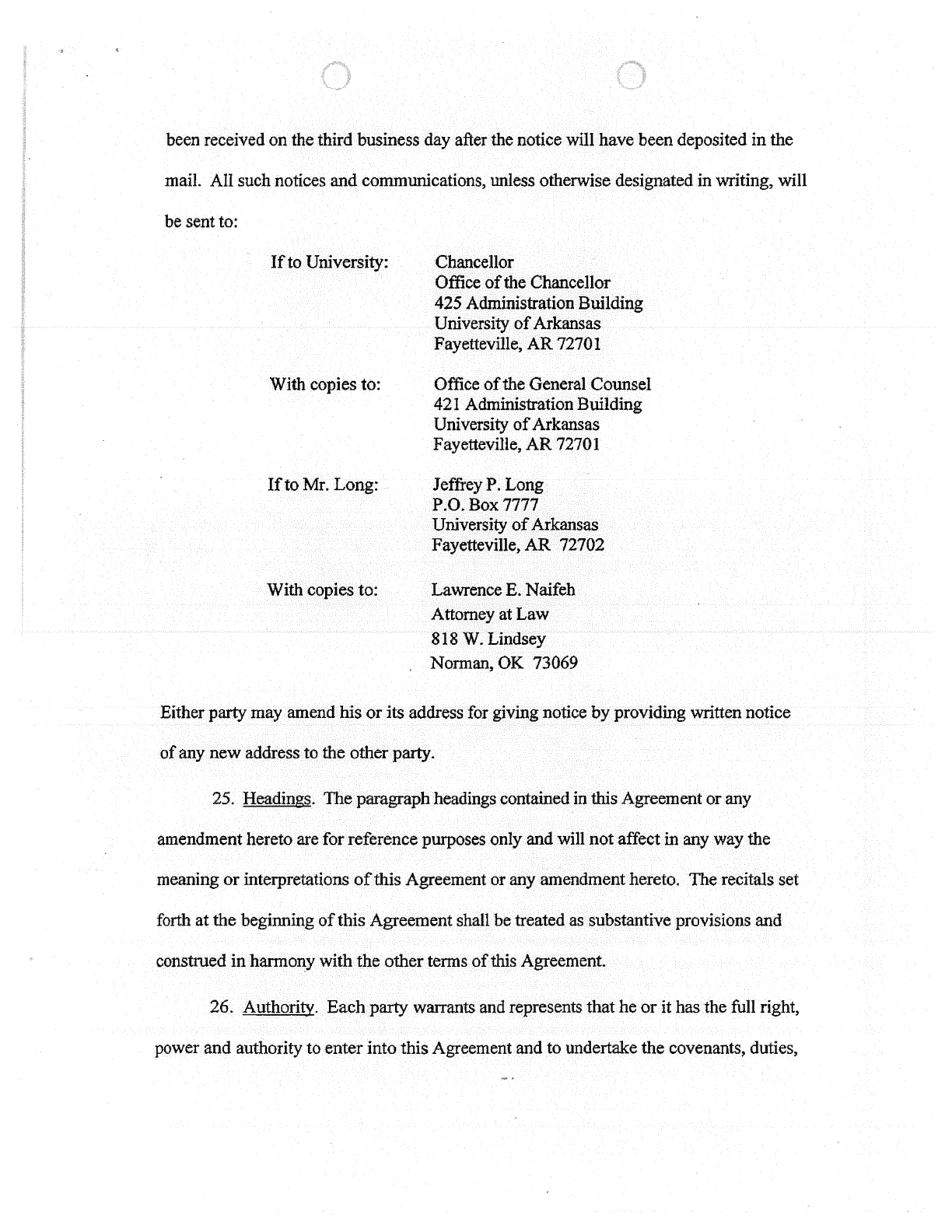 Jeff Long personnel file part II | Jeff Long personnel file part II ...