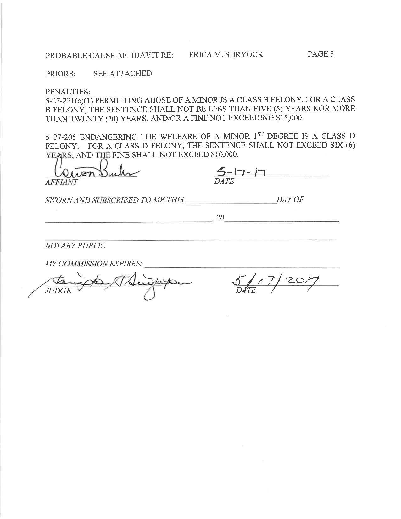 Document: Probable cause affidavit for parents of baby injured by ...
