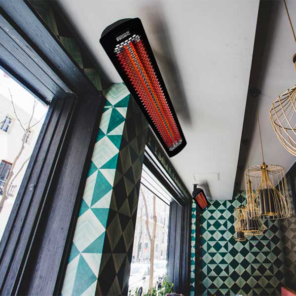 Bromic Tungsten Smart Heat 2000W Single Element Electric Infrared Patio ...