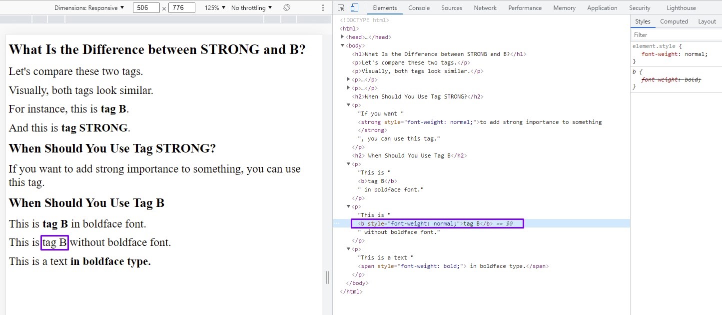 What Is the Difference Between b and strong: Your Short Guide ...