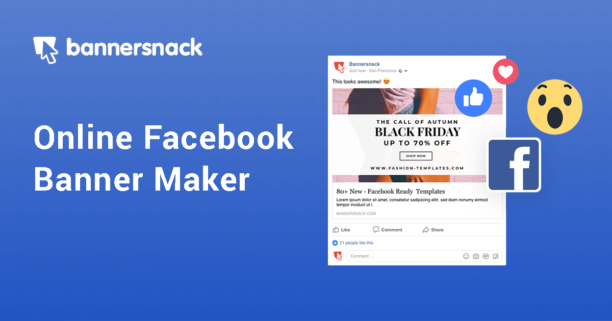 Generador de banners para Facebook: Crea banners, portadas y anuncios