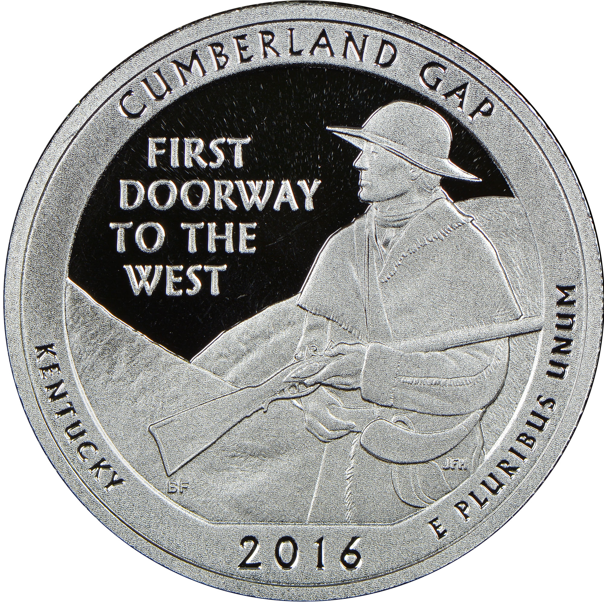 2016 S Silver Cumberland Gap 25C PF America The Beautiful Quarters