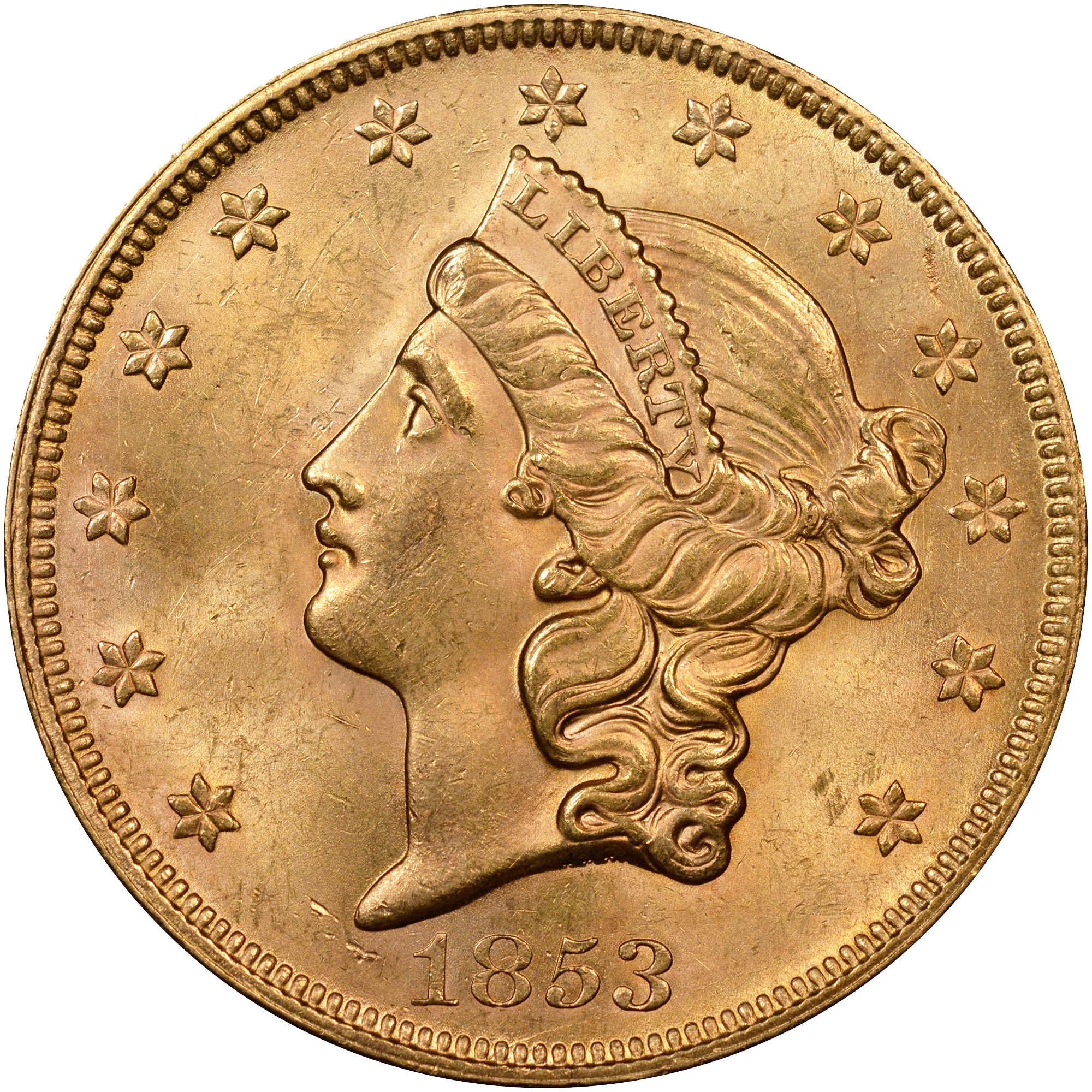 1853 20 MS Liberty Head 20 NGC 1853 20 MS Liberty Head 20 NGC