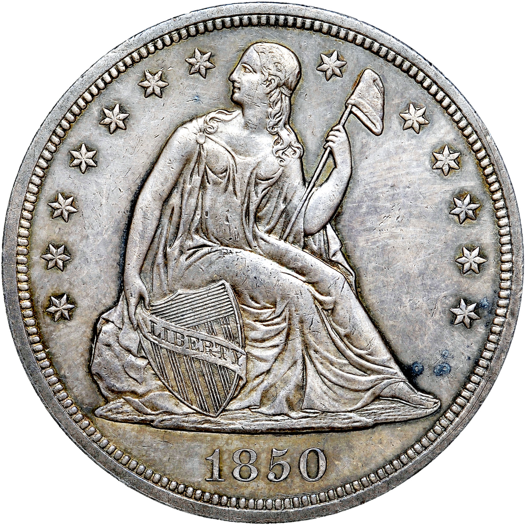 1850 1 MS Seated Liberty Dollars NGC 1850 1 MS Seated Liberty Dollars NGC