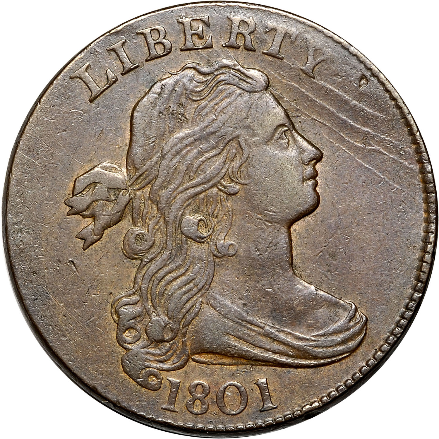 1801 1C MS Draped Bust Cents | NGC