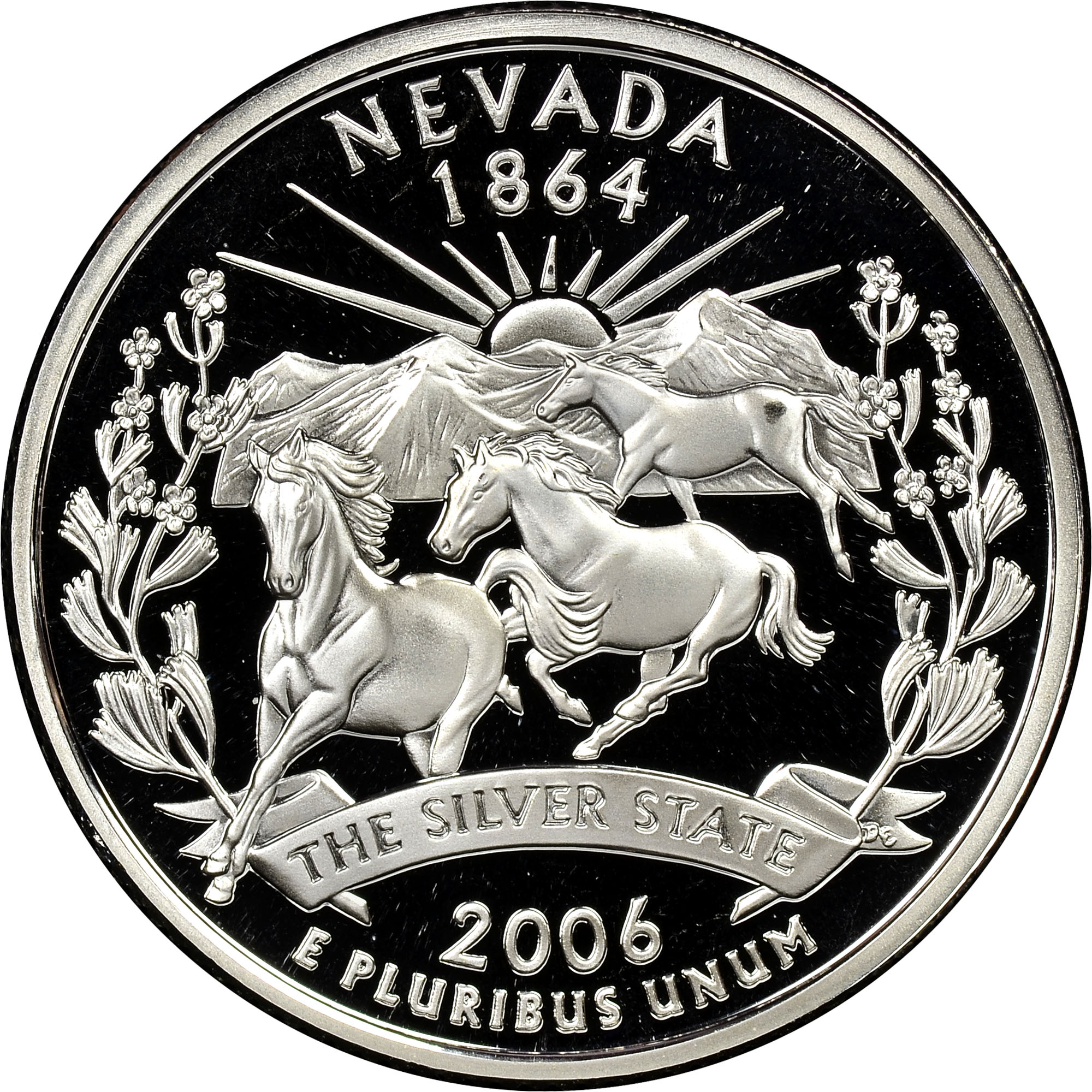 2006 S SILVER NEVADA 25C PF | Coin Explorer | NGC
