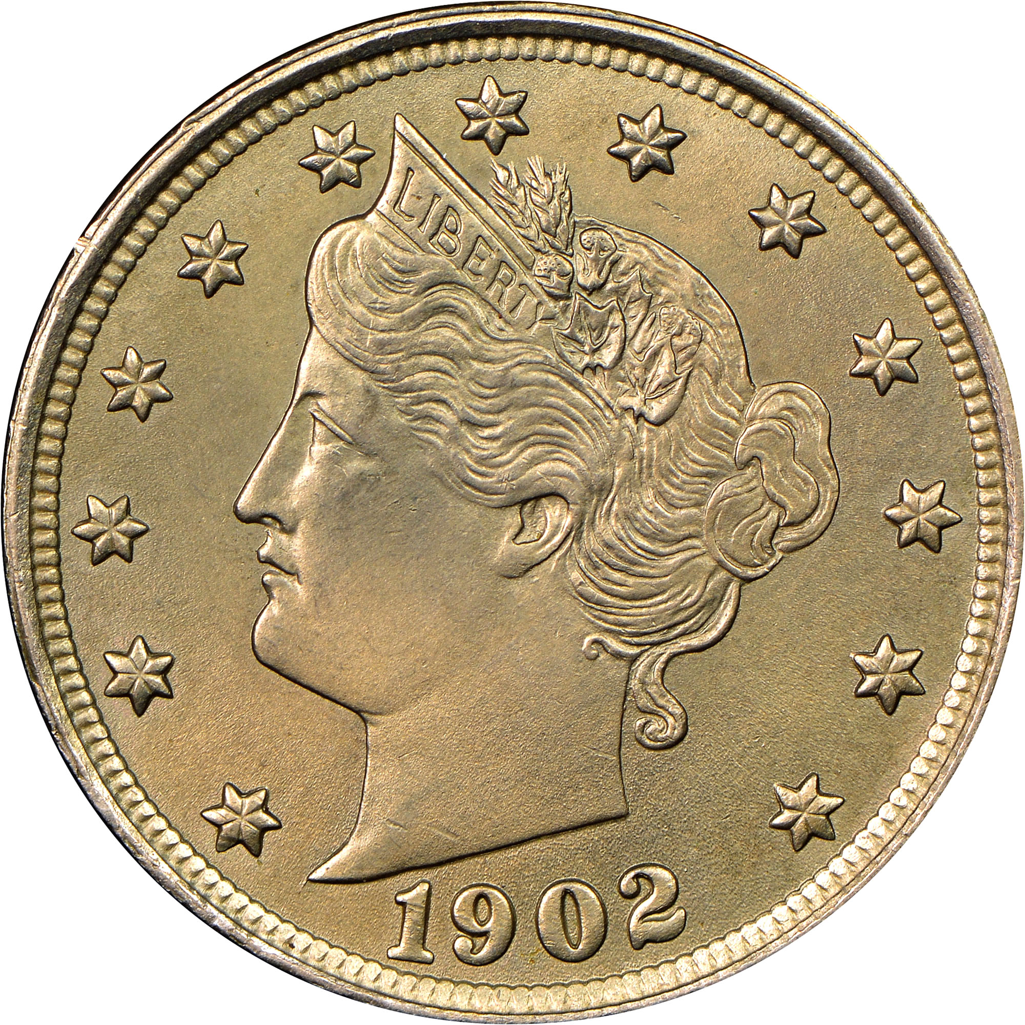 1902 5C MS Liberty Head Five Cents NGC 1902 5C MS Liberty Head Five Cents NGC