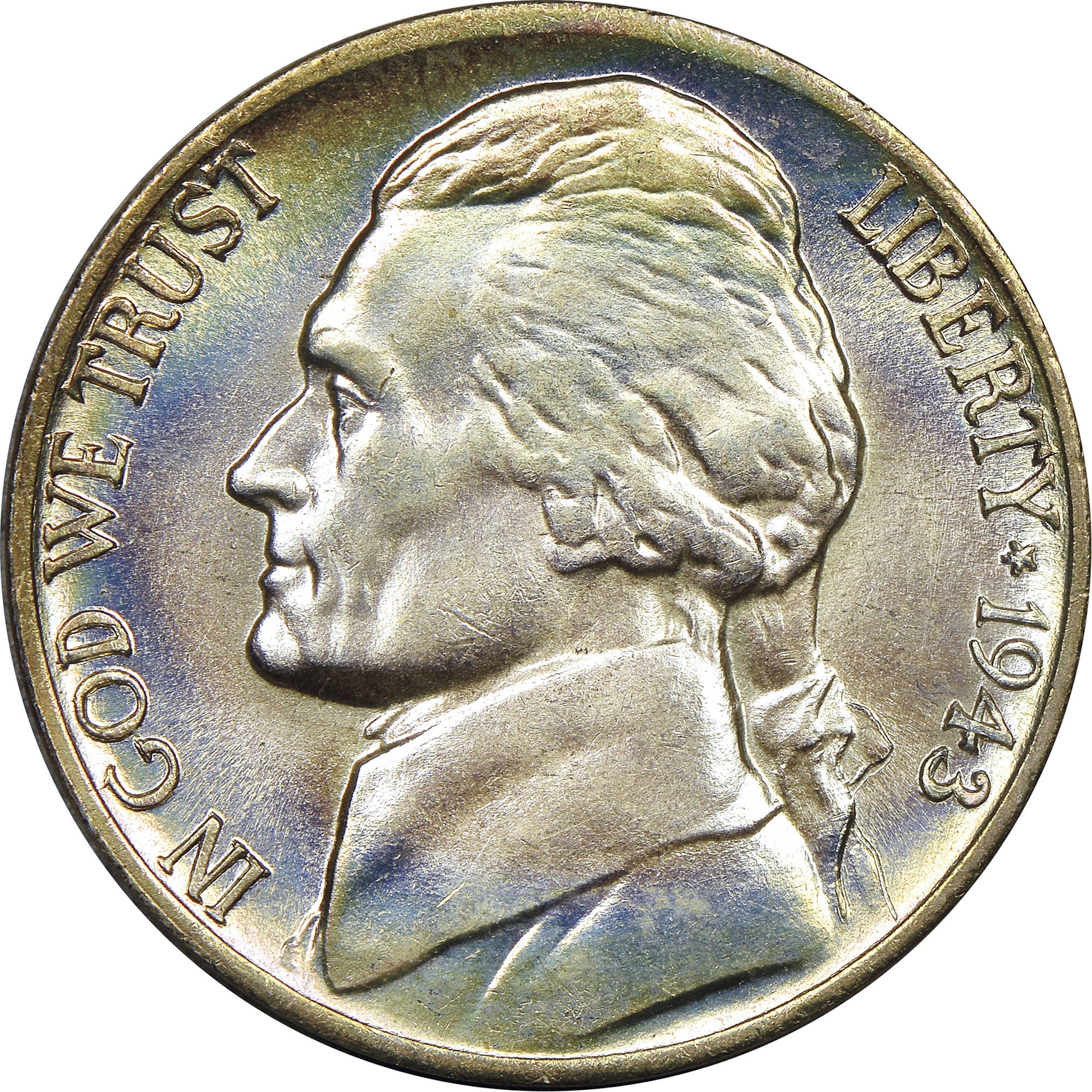 1943 P 5C MS Jefferson Five Cents NGC 1943 P 5C MS Jefferson Five Cents NGC