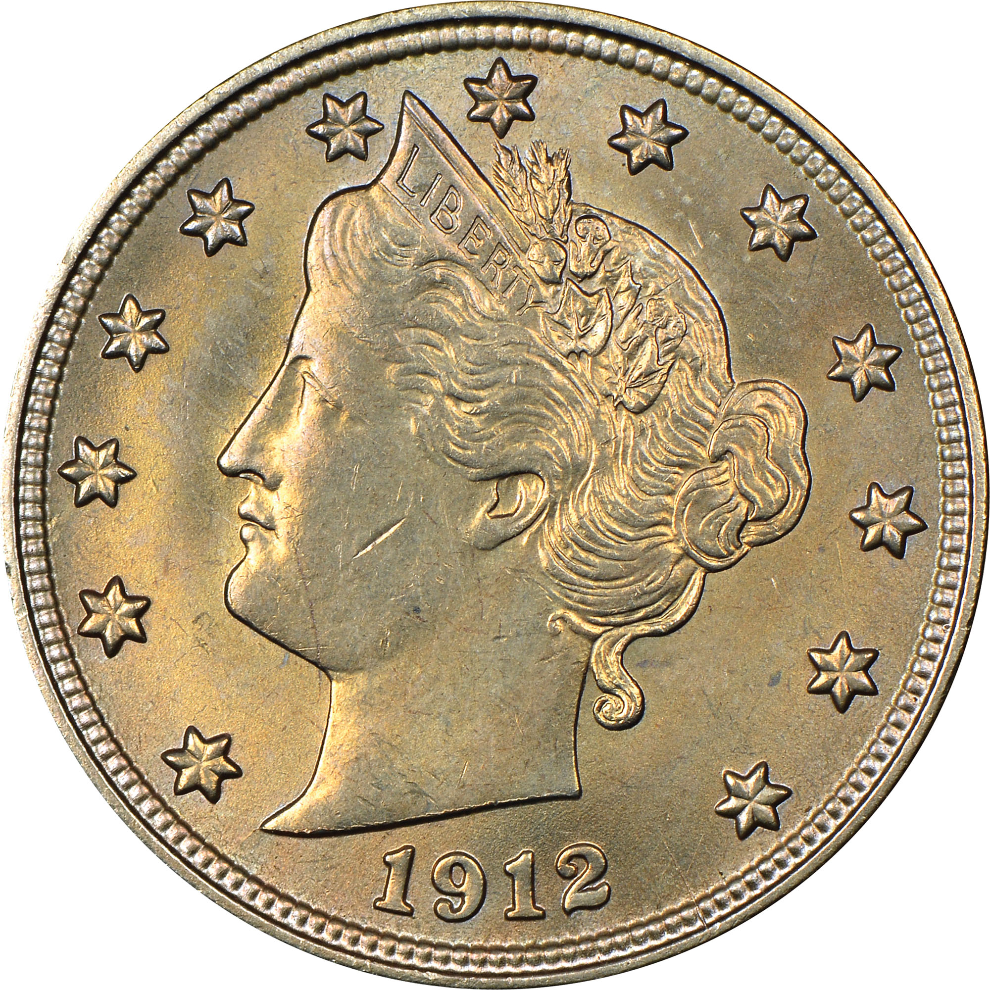 1912 S 5C MS Liberty Head Five Cents NGC 1912 S 5C MS Liberty Head Five Cents NGC