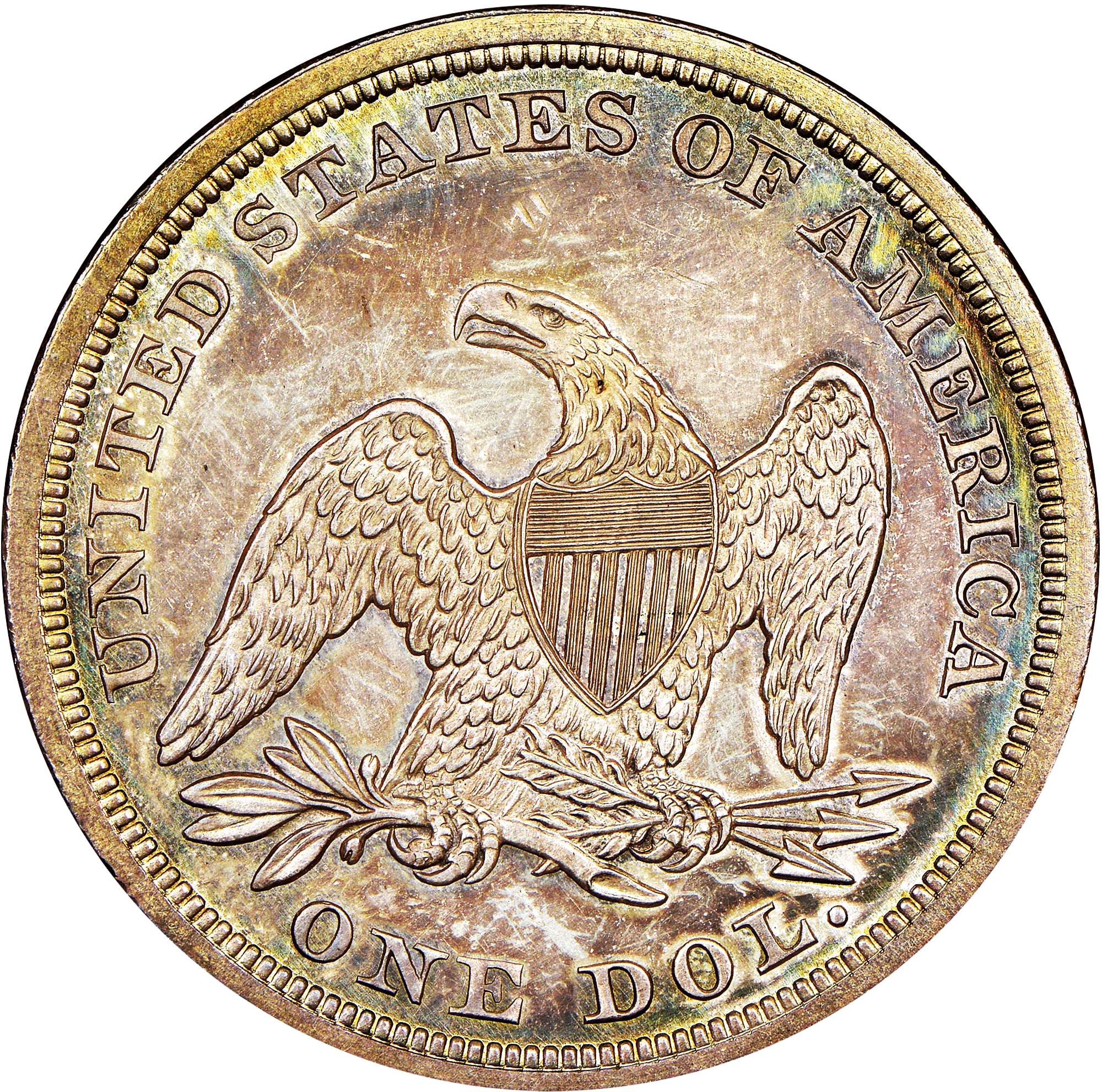 1860 1 MS Seated Liberty Dollars NGC 1860 1 MS Seated Liberty Dollars NGC
