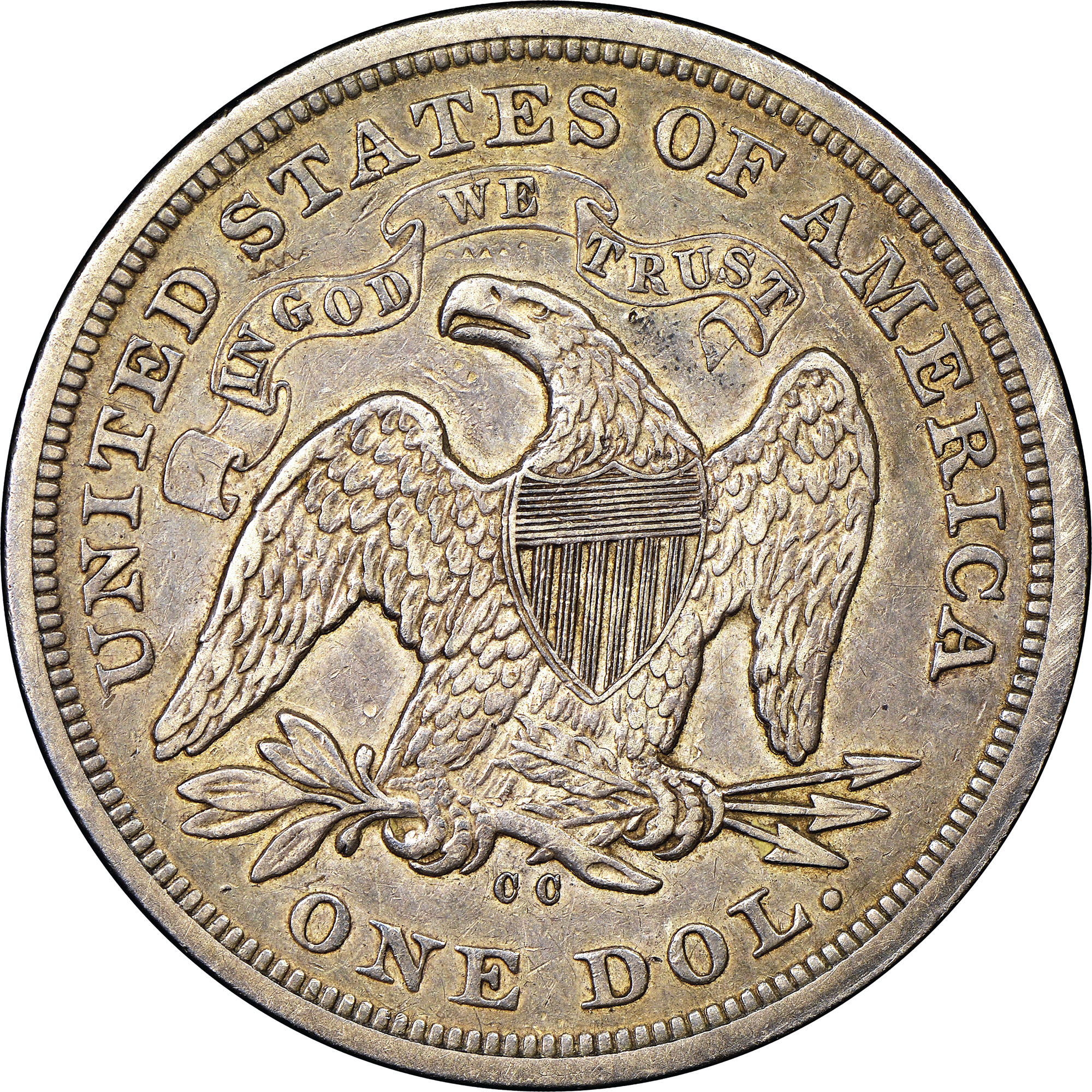 1872 CC $1 MS Seated Liberty Dollars | NGC