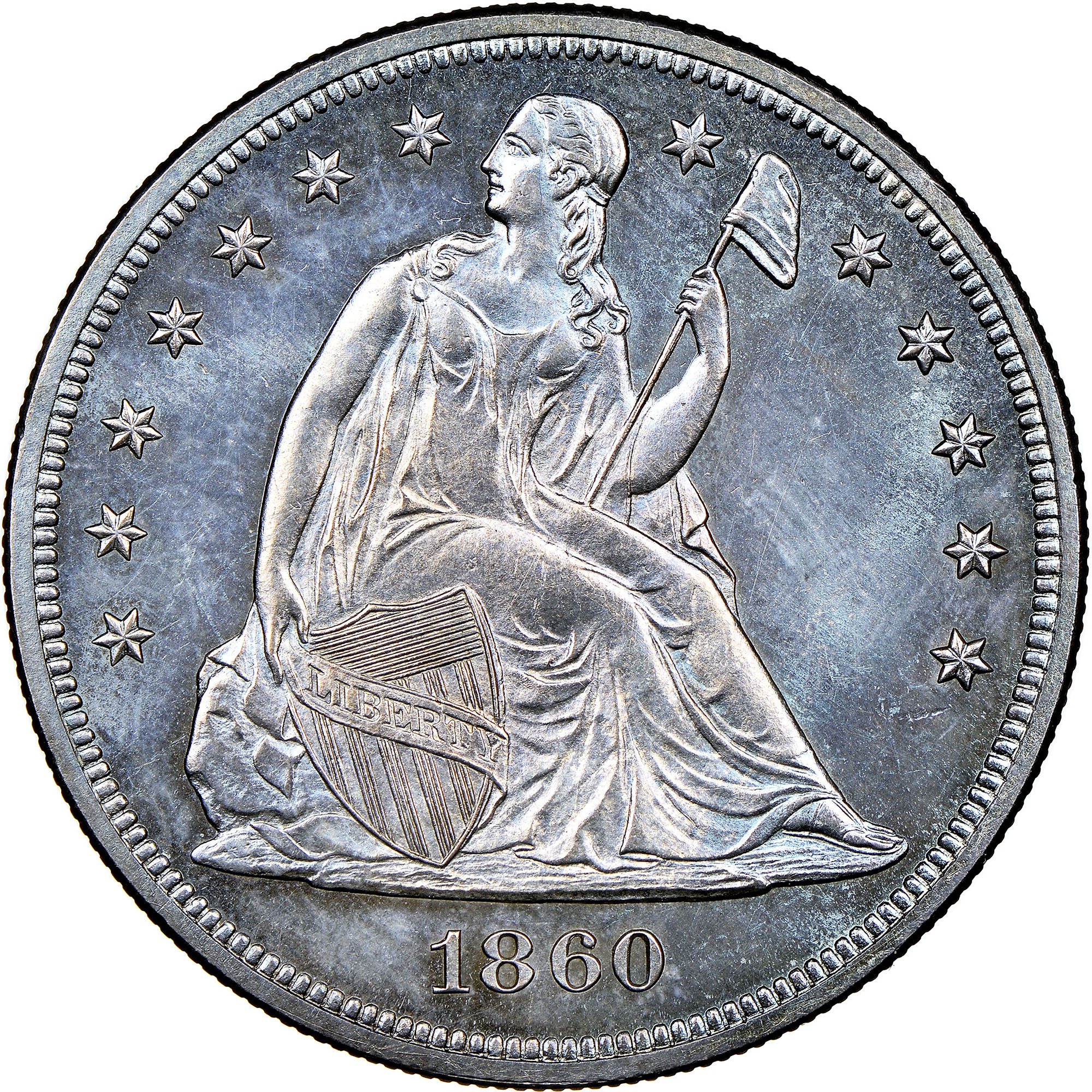 1860 1 PF Seated Liberty Dollars NGC 1860 1 PF Seated Liberty Dollars NGC