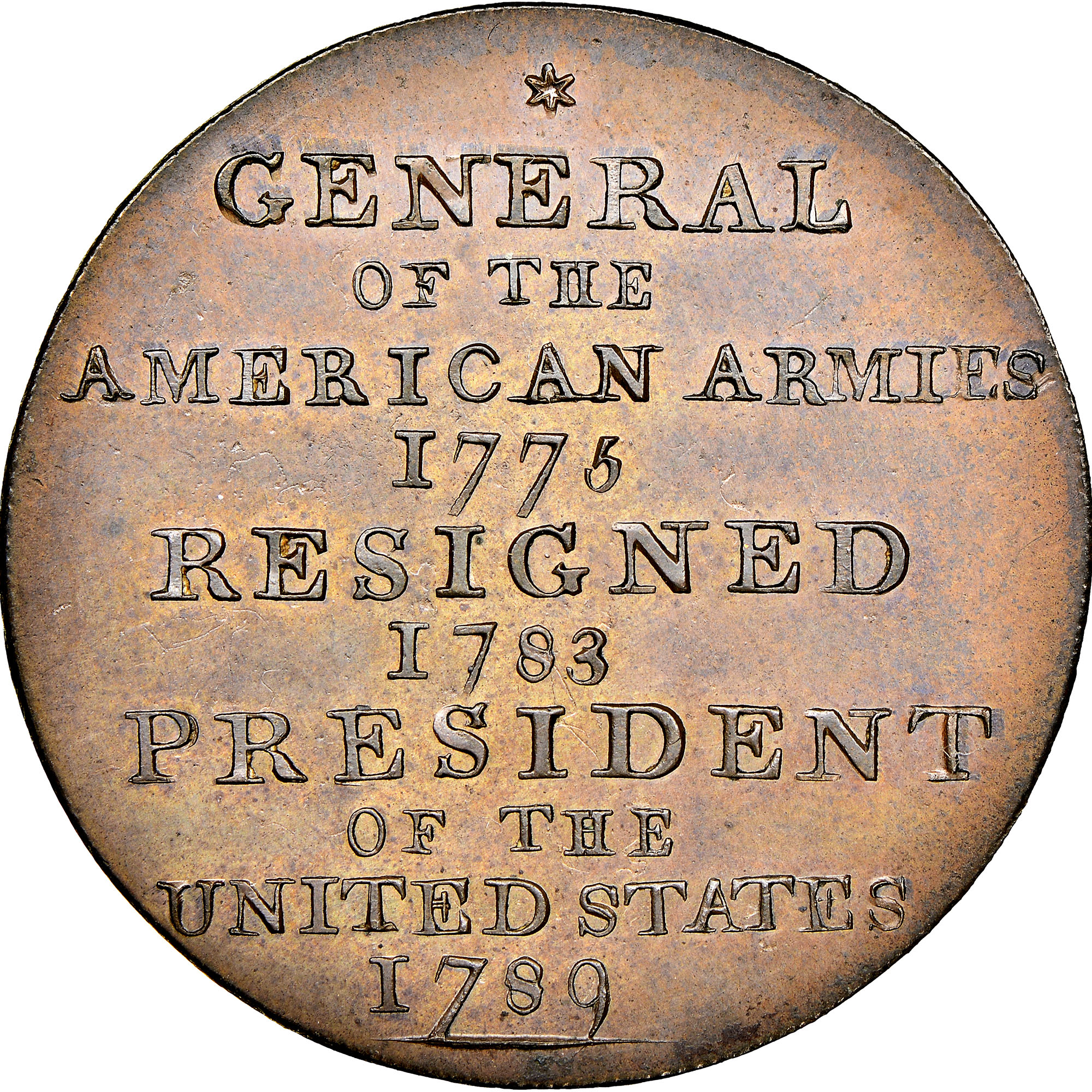 1792 Copper Washington Born Virginia 1C MS George Washington Pieces