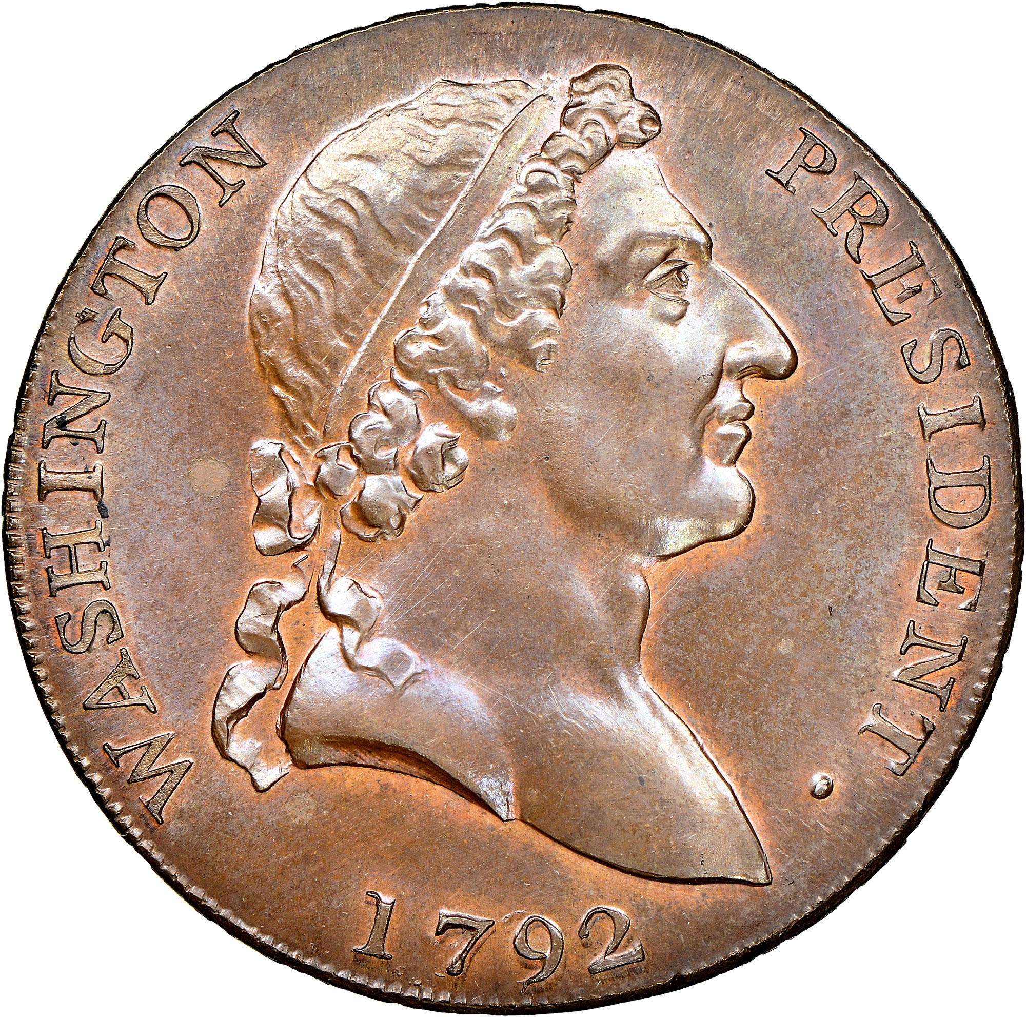 1792 ROMAN HEAD WASHINGTON PRESIDENT 1C PF | Coin Explorer | NGC