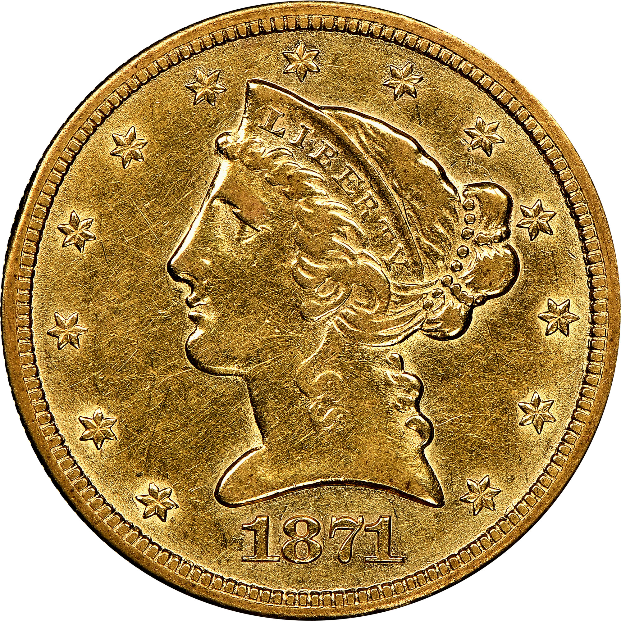 1871 CC $5 MS | Coin Explorer | NGC