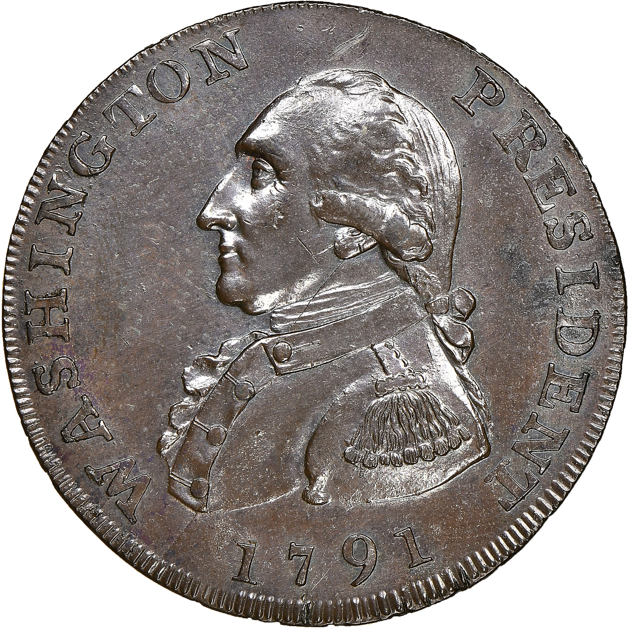 1791 LARGE EAGLE WASHINGTON PRESIDENT 1C MS | Coin Explorer | NGC