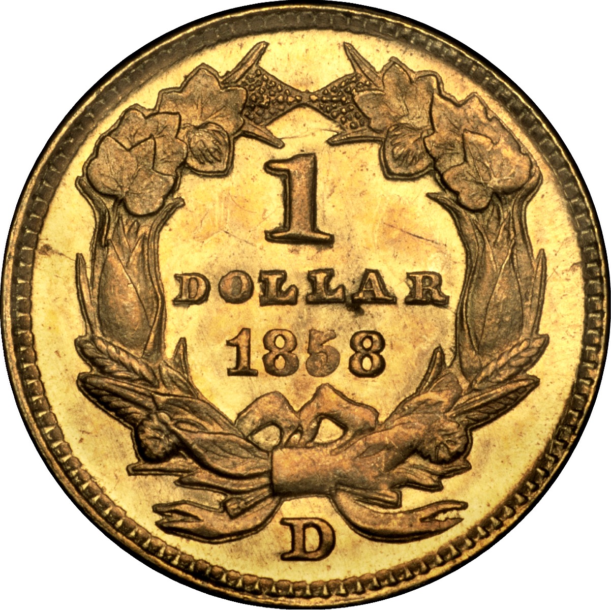 1858 D G$1 MS Gold Dollars | NGC