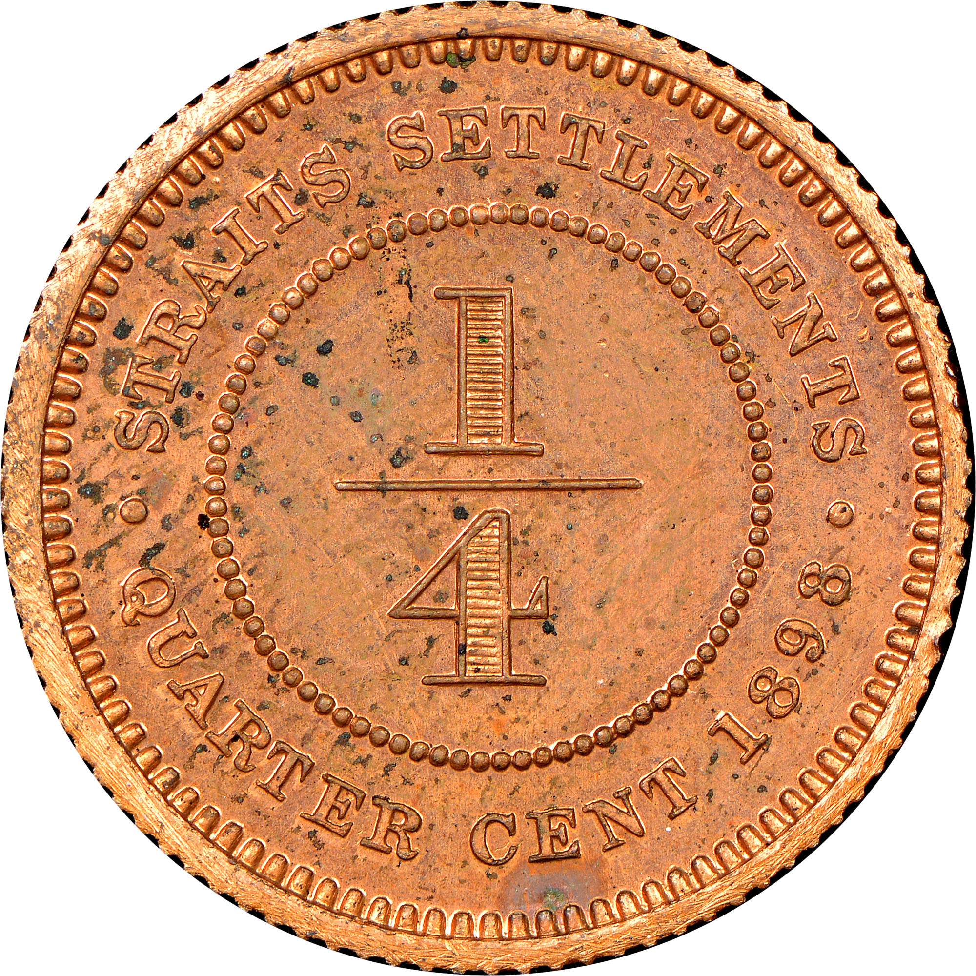 Straits Settlements 1/4 Cent KM 14 Prices & Values | NGC