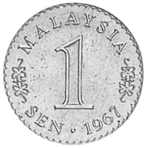 Malaysia Sen KM 1 Prices & Values | NGC