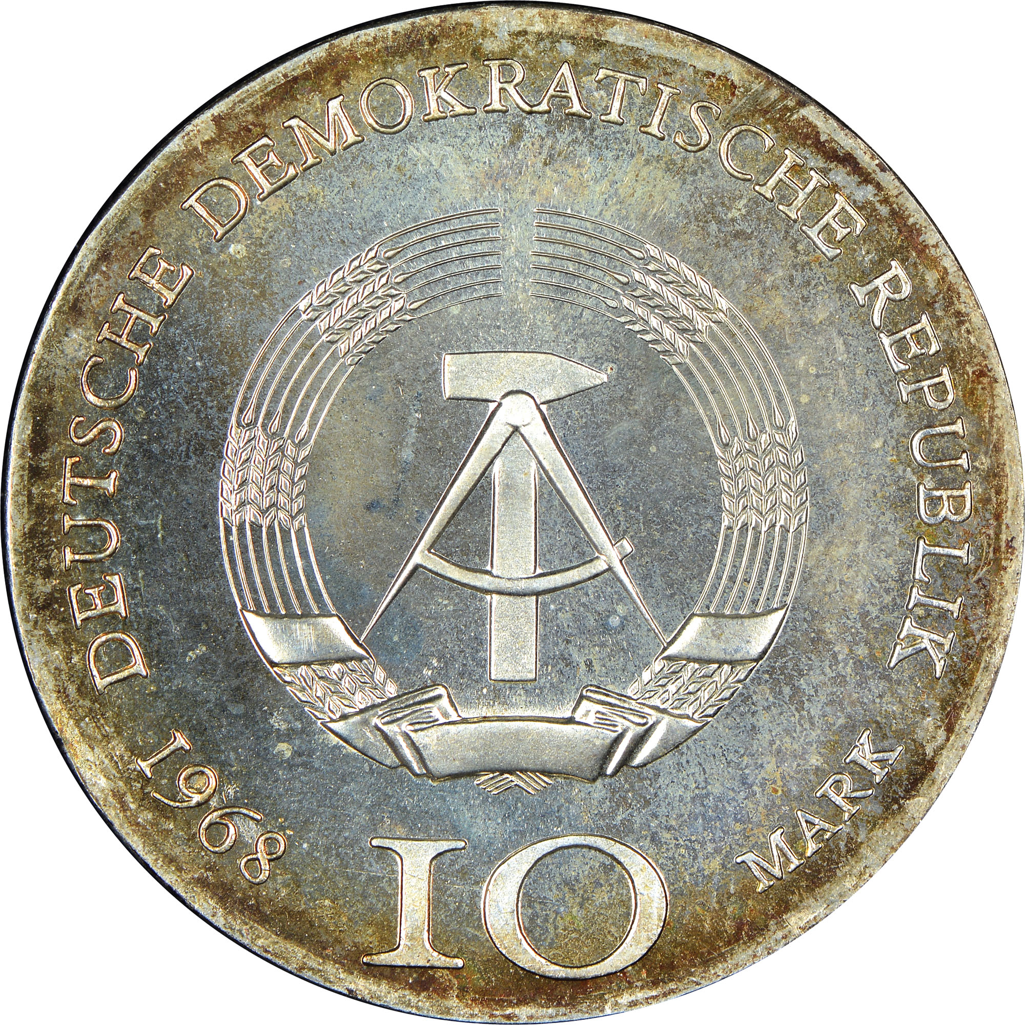 Germany - Democratic Republic 10 Mark KM 20.1 Prices & Values | NGC